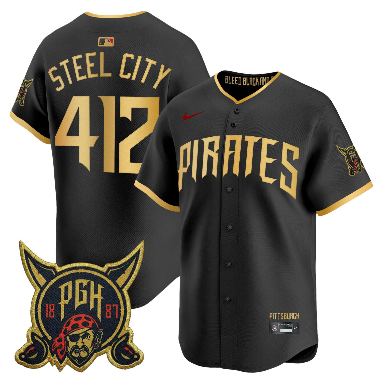 Men's Pittsburgh Pirates 2026 City Connect Vapor Premier Limited Jersey ...